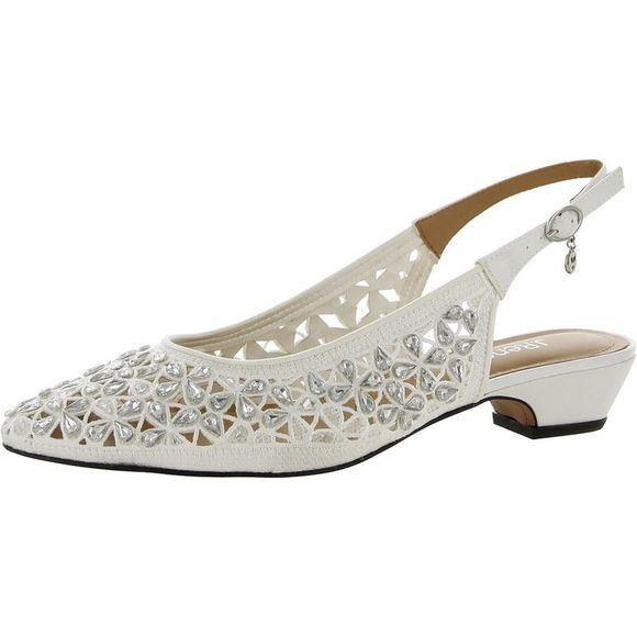 J.Renee | Shoes | Jrenee Womens Hasini White Embellished Evening ...
